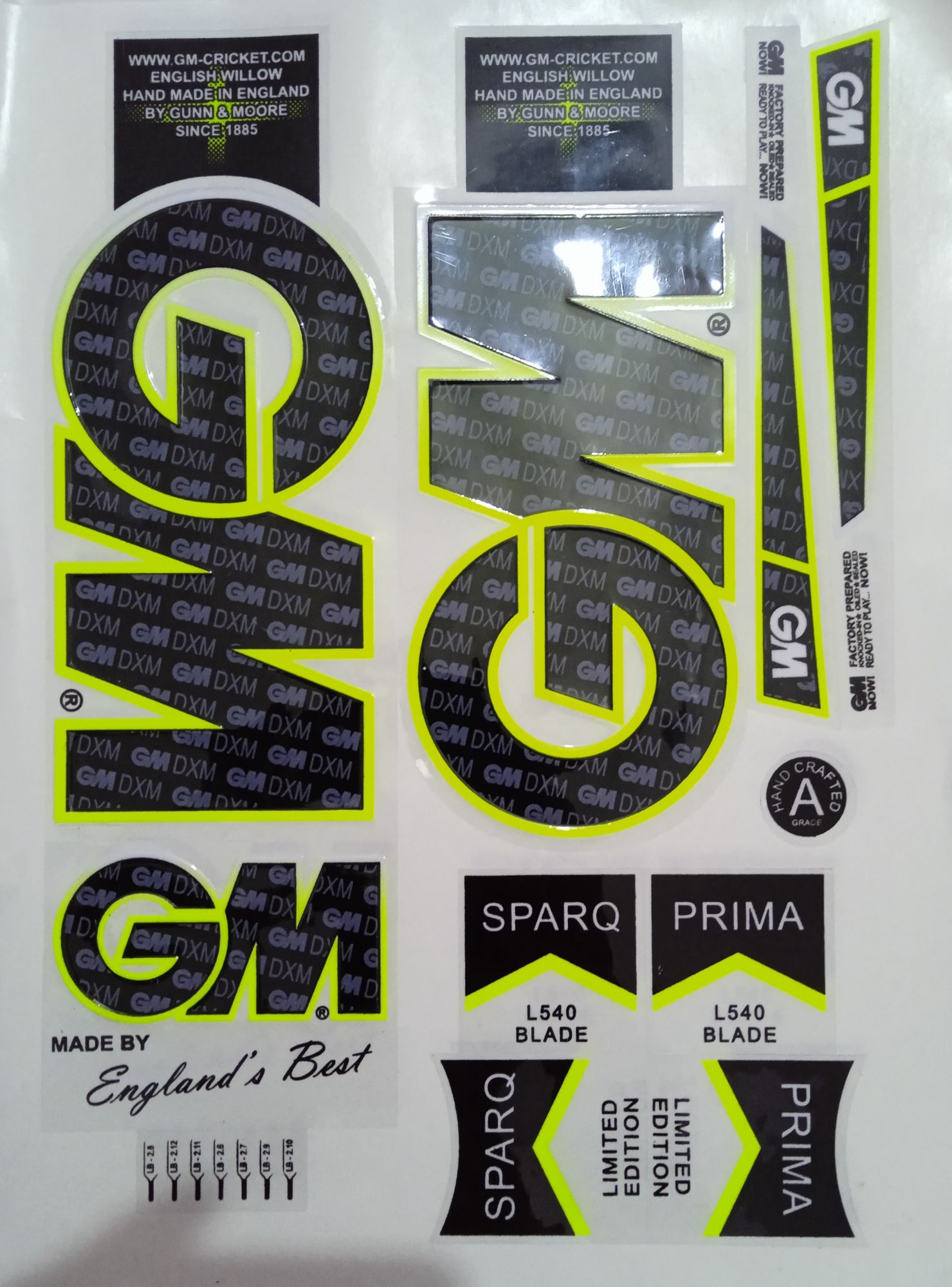 New 3D GM Cricket Bat Sticker 2023 Latest Edition Embossed cricket Bat ...