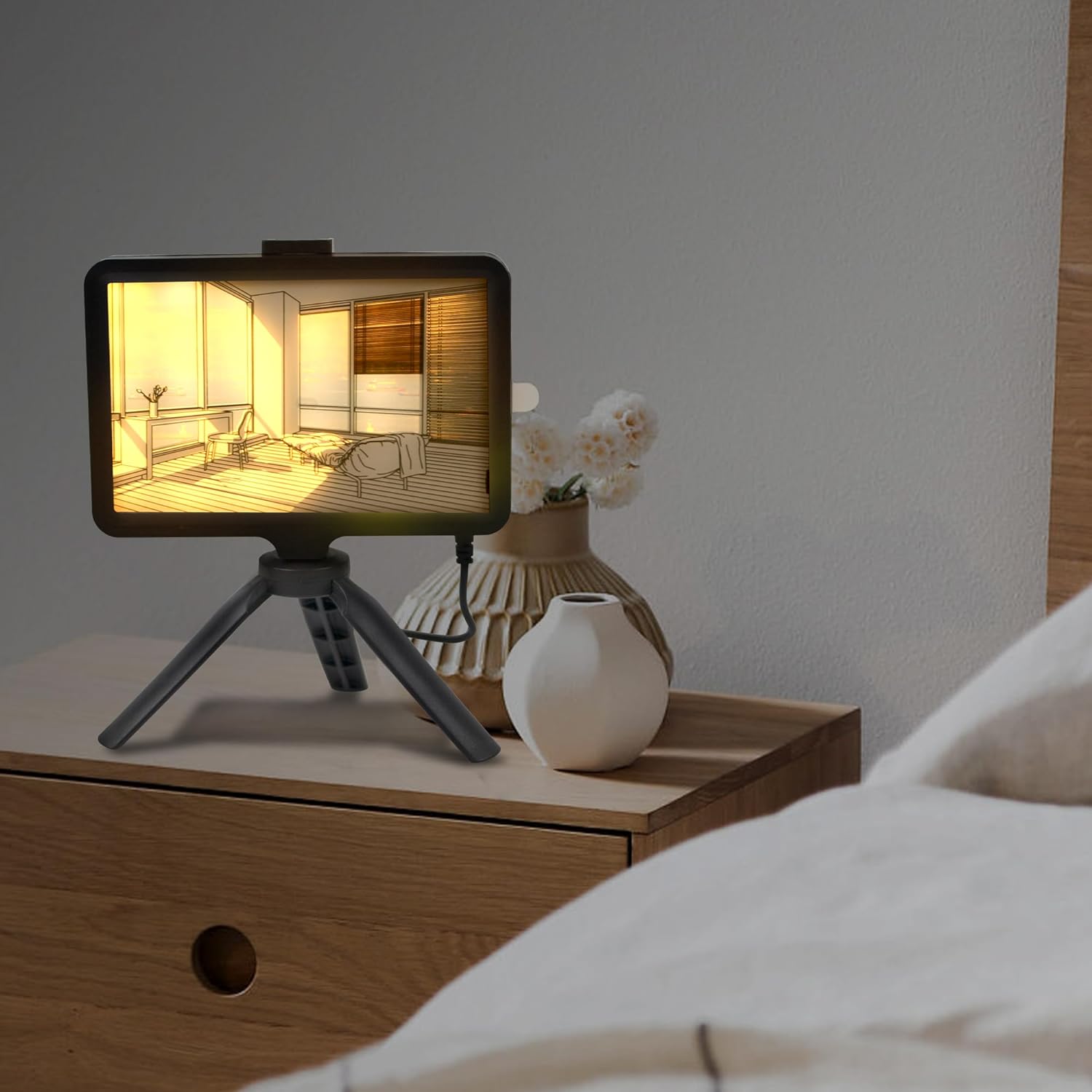 Adjustable LED Lighting Painting Tripod Frame Lamp: Mesmerizing Light ...