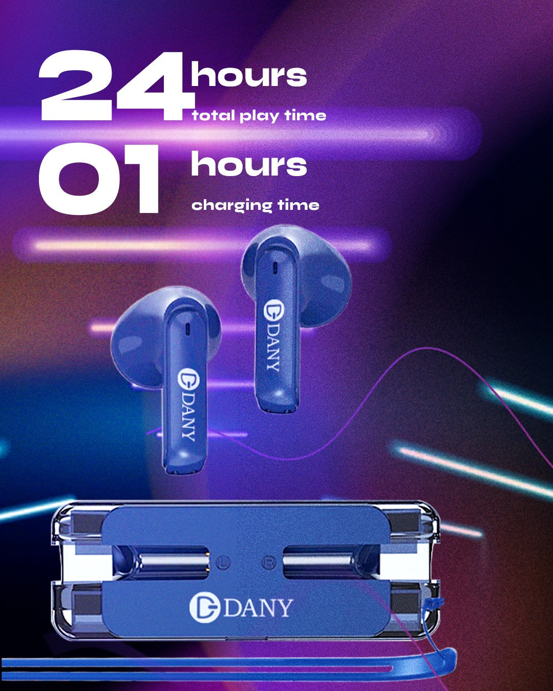 Dany Airdot 110 Wireless Earbuds, Bluetooth Wireless Headphones, Full ...