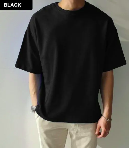 Drop Shoulder For Men Over Size T-shirt Summer Wear Half Sleeves | Daraz.pk
