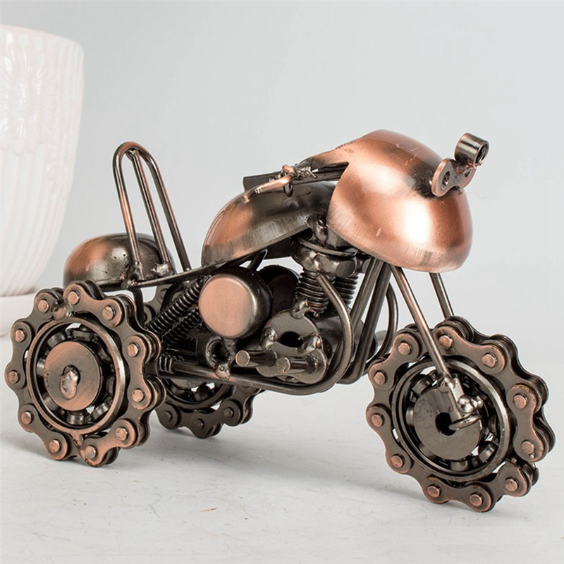 Motorcycle Model Vintage Motorcycle Sculpture Retro Motorcycle ...