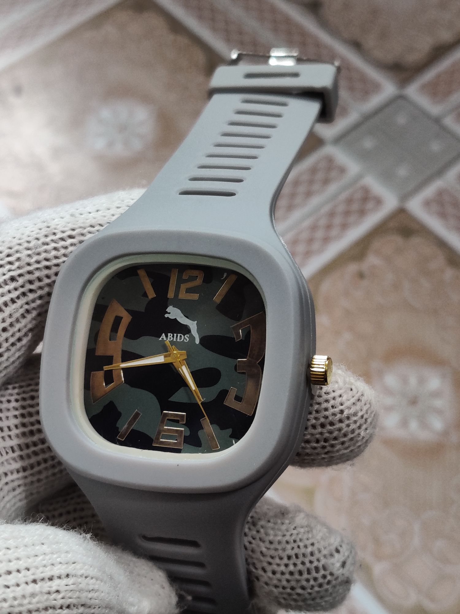 Stylish Rubber Strap Big Square Watch For Men and Women And boys Square ...