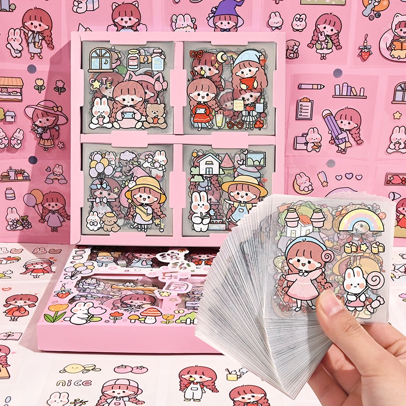 20 Pieces cute stickers PP bag packaging 20 non-repeating stickers cute ...
