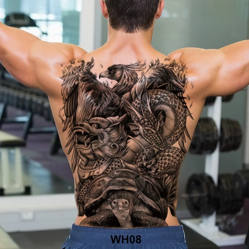 Dragon Back Tattoos