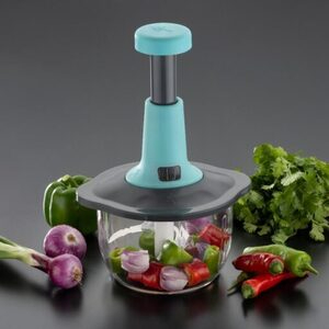 Manual Hand-Press Vegetable Food Chopper Mixer, Cutter Hand Pat Food ...