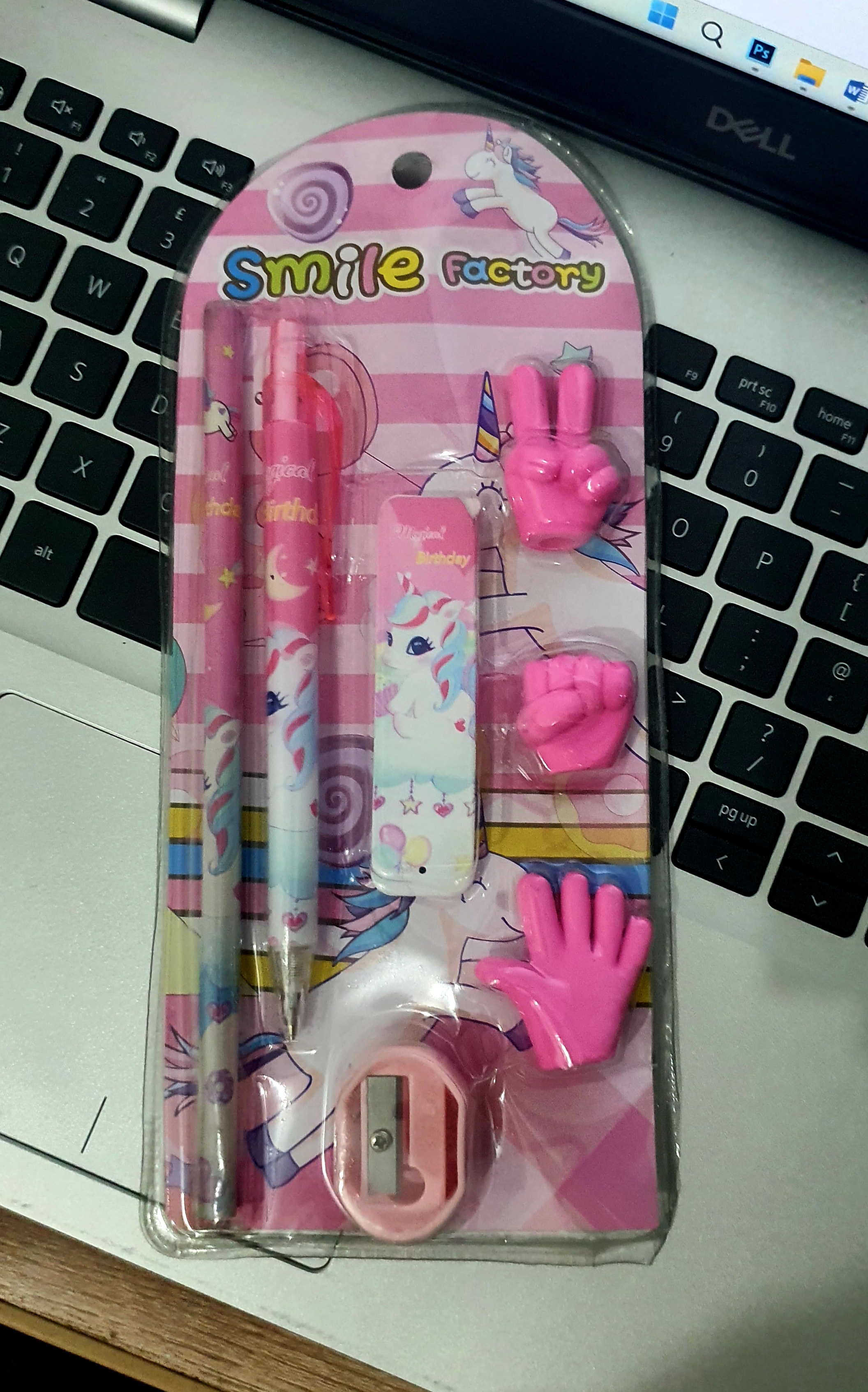 7 in 1 Beautiful Stationery Gift Set for School Children Girls & Boys ...