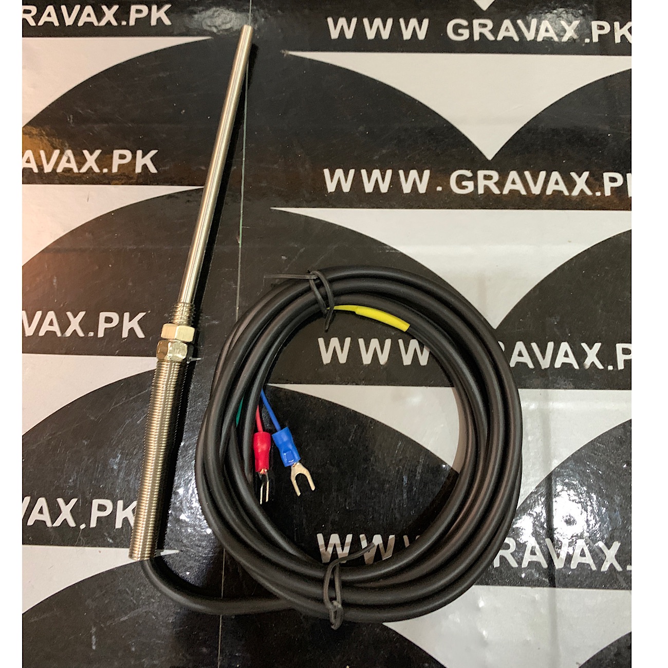 2M High Temperature Cable PT100 RTD With 6mm Thread Thermometer Sensor ...