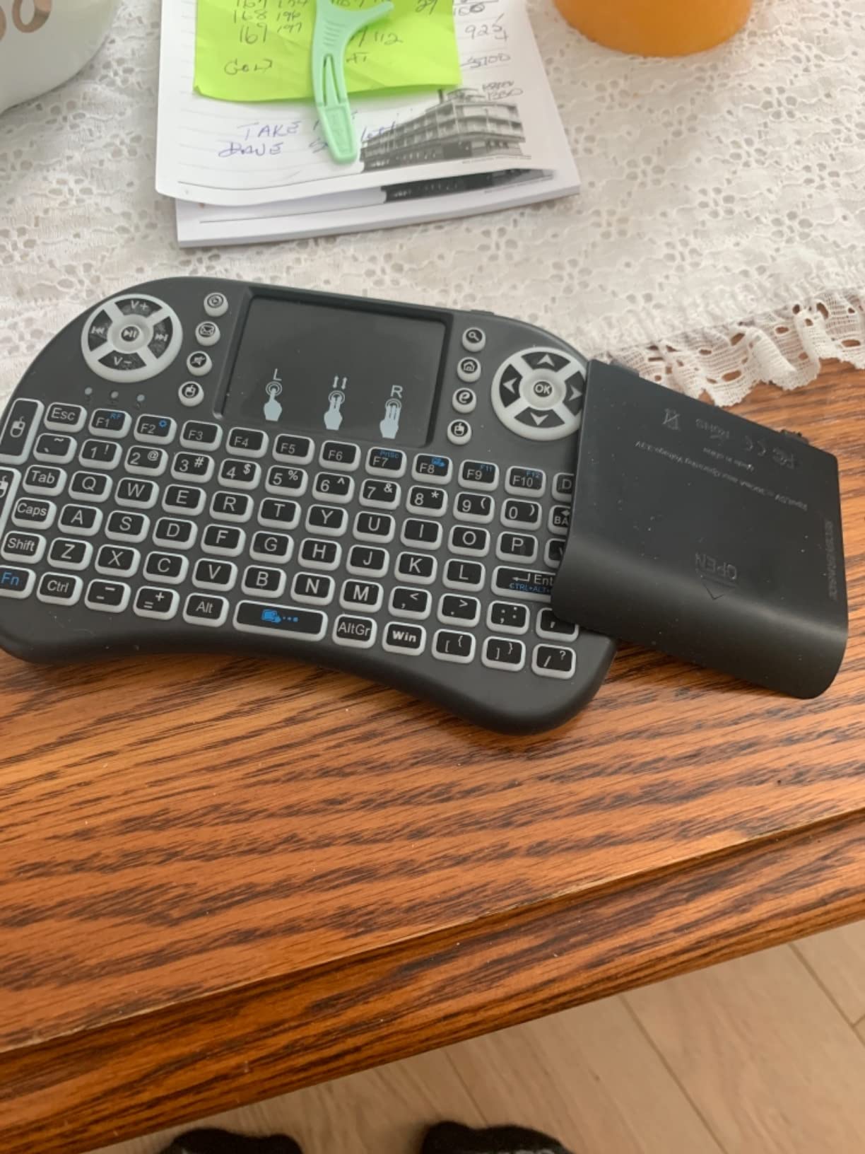 Wireless Mini Keyboard Remote Control Touchpad Mouse Combo Controller ...
