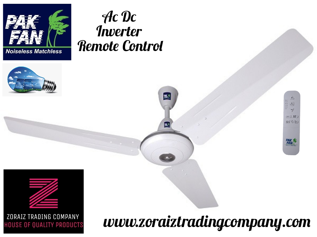 Pak Fan Ac Dc Inverter Deluxe Model 56'' Remote Control Pure Copper Wire | Daraz.pk