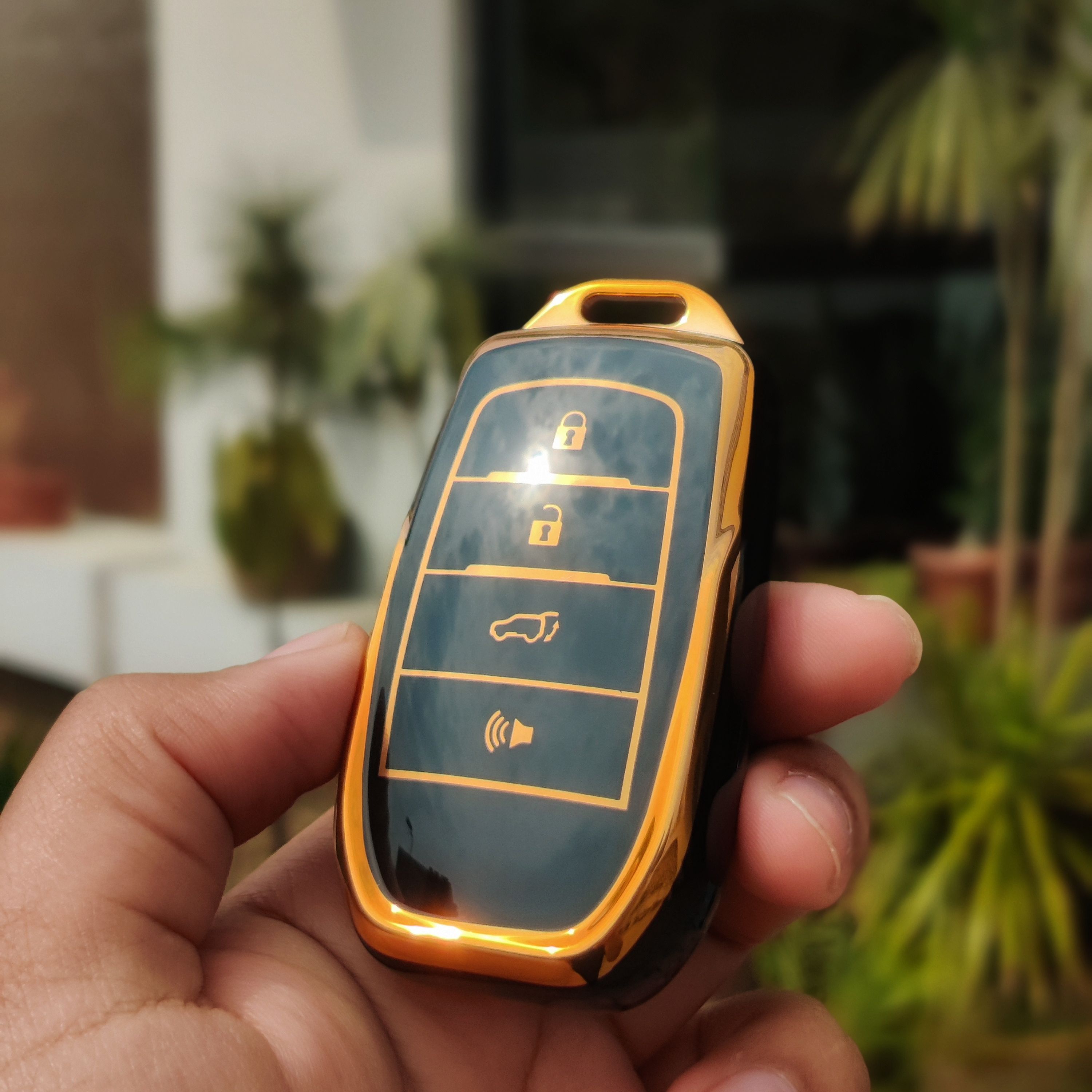 Toyota Fortuner TPU key cover premium quality key cover keychain for ...