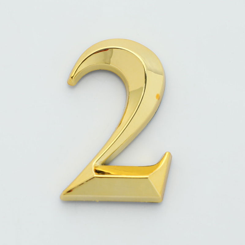 1pc Height 5cm Golden Home Sticker Address Door Label Gold Modern House ...