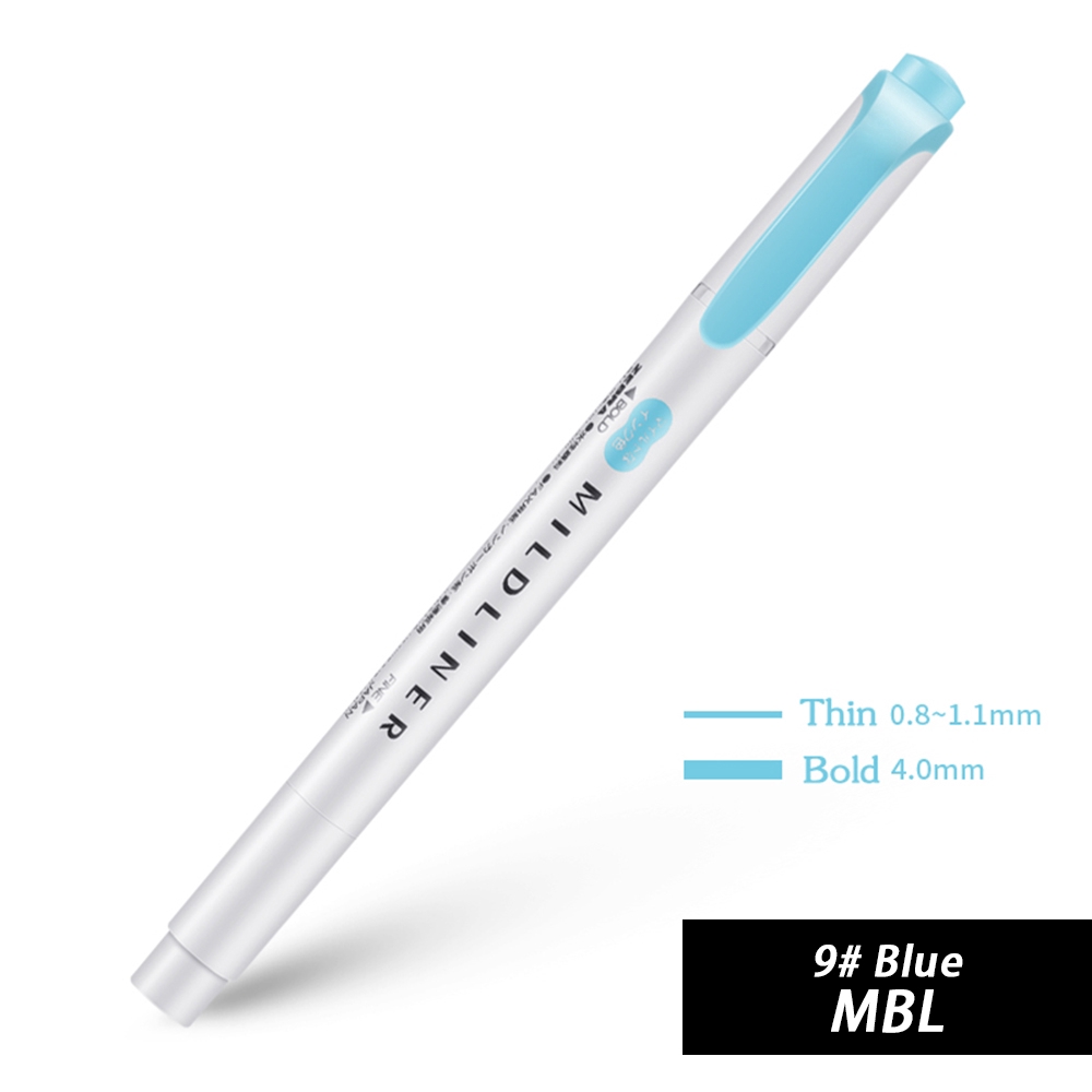 20 Color ZEBRA Set Mildliners Variations Highlither Mildliner Double ...