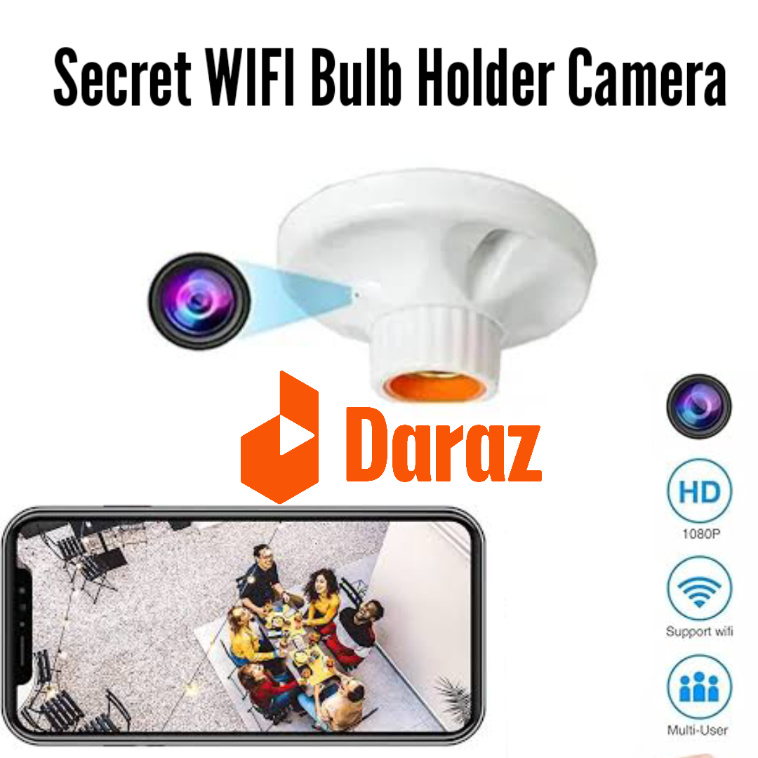New Holder Wifi Camera Bulb Socket Base | Daraz.pk