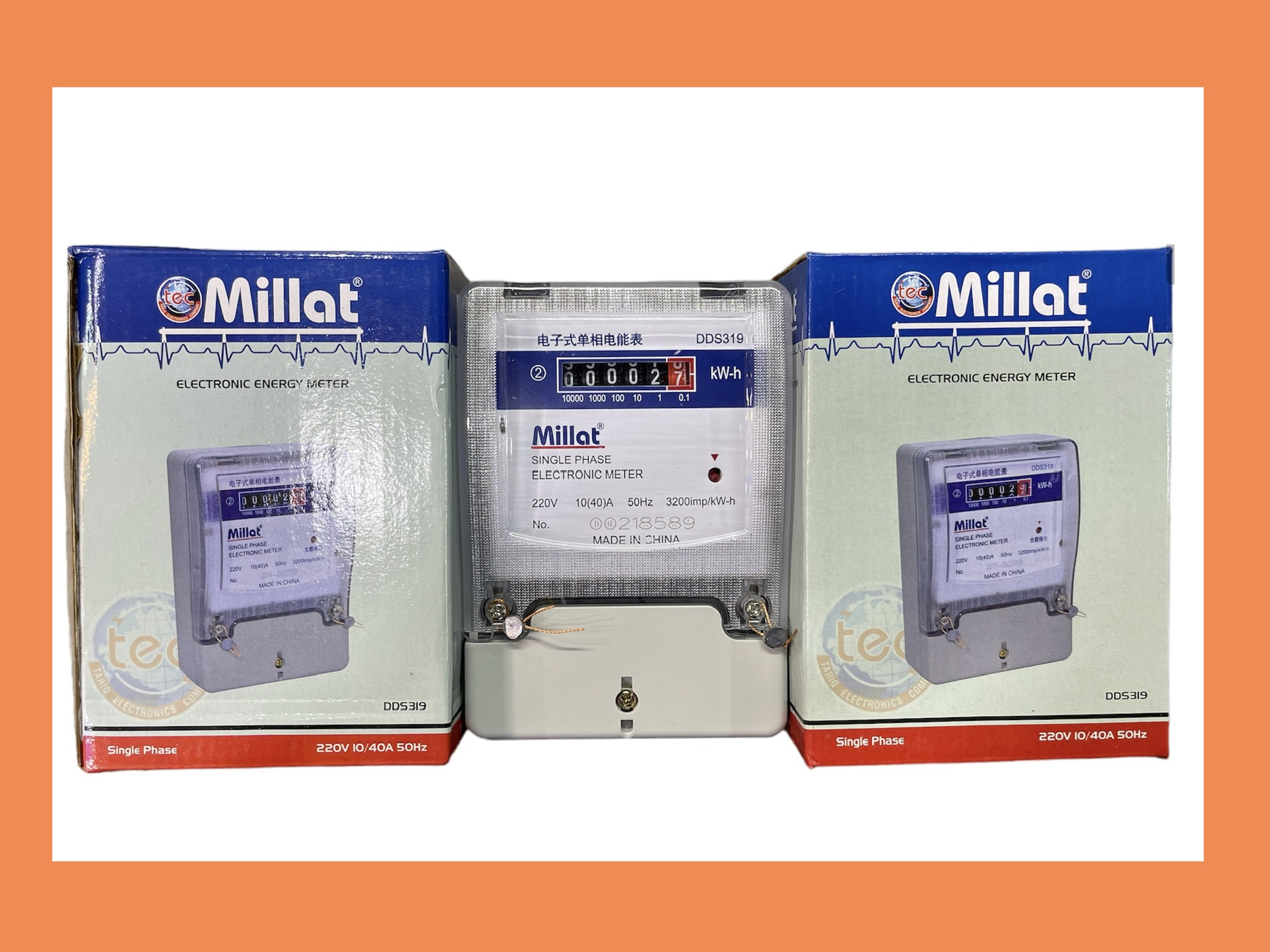 Single Phase Energy meter, Sub Meter For AC and Private Use | Daraz.pk