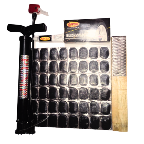 48PCS Rubber Bicycle Tire Patch Puncture Patch Mini Air Pump puncture ...