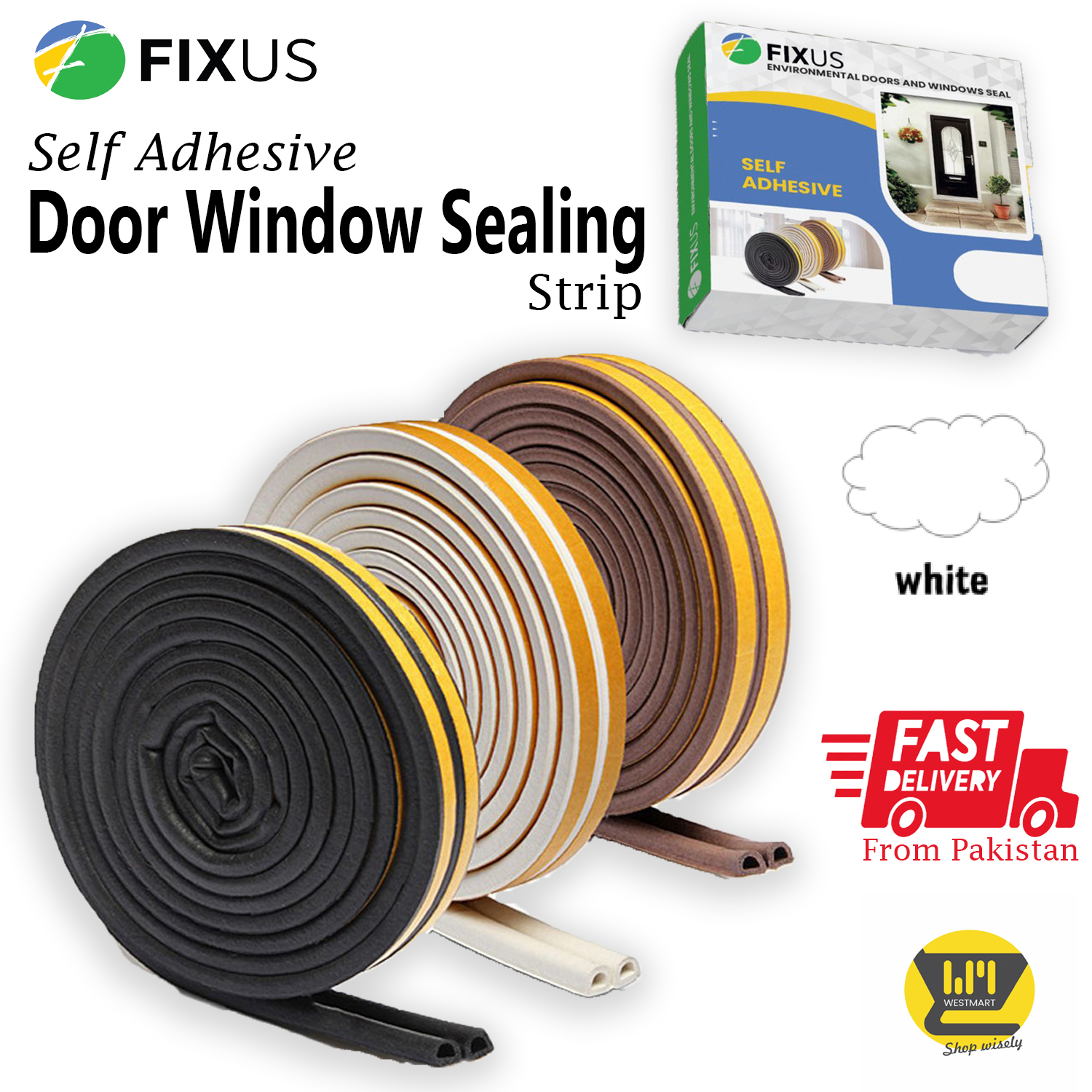 Foam Door Seal Tape, D-Type Dust Air Insect Stopper for Window, 6MM ...