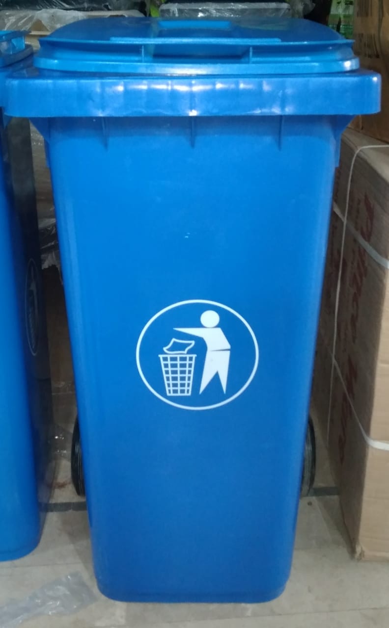 Garbage dustbin 120 LITER large size/Dustbin 120 liter with wheel ...