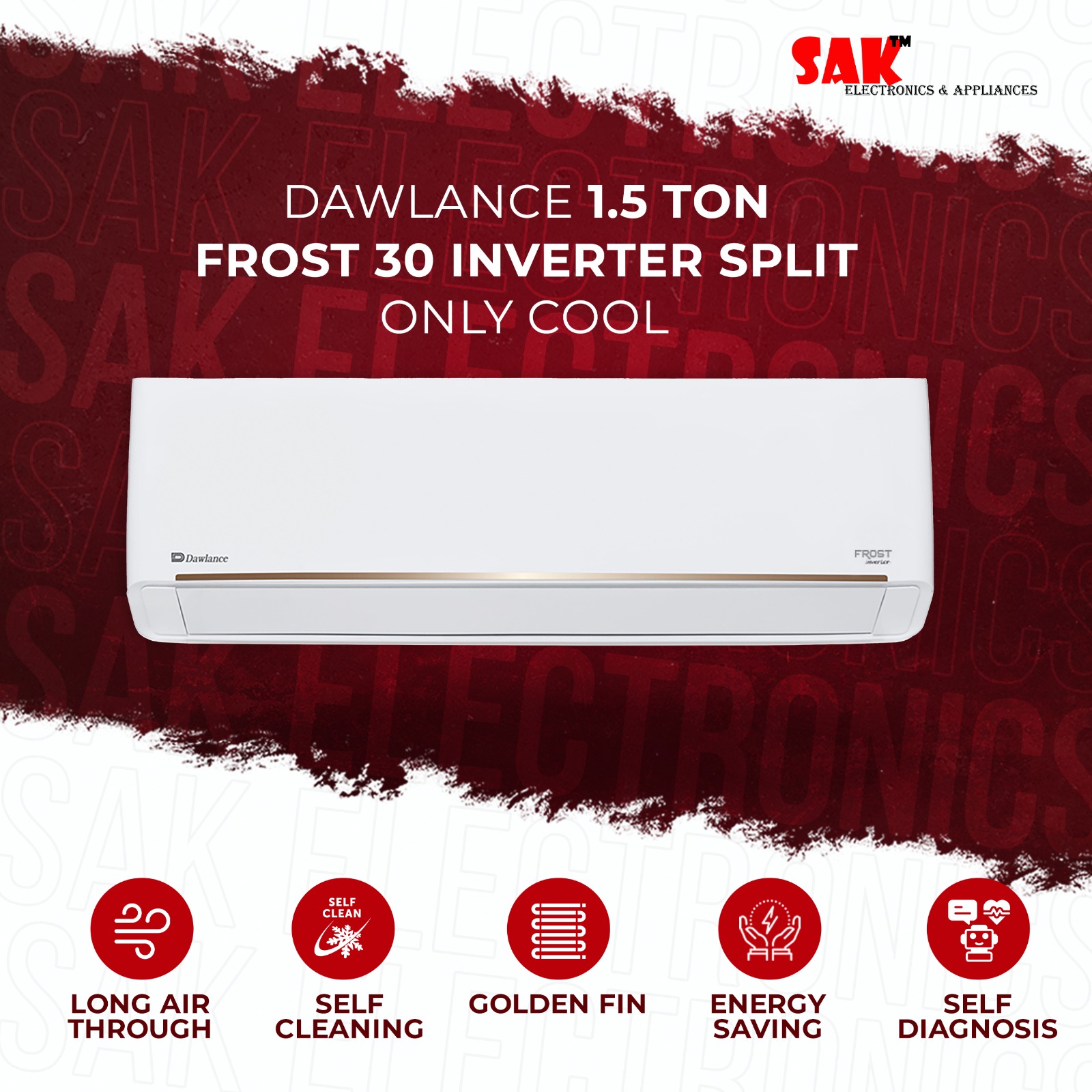 Dawlance Ac 1.5 Ton Dc Inverter Frost 30 Latest Model - 4 Years ...