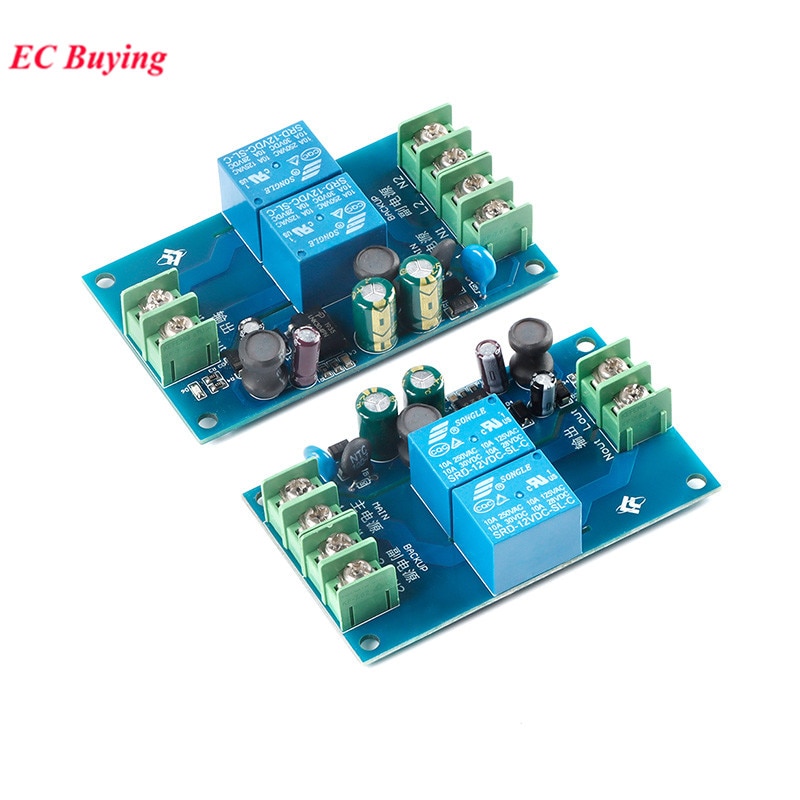 220V 2 Channel Supply Automatic Switcher 10A Dual Supply Module 2 In 1 ...