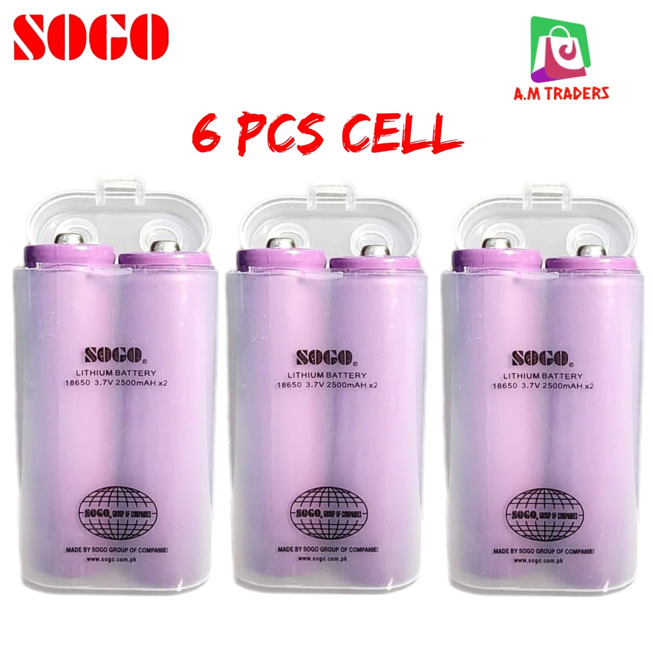SOGO Li-ion Bettery Cell 18650 -2500 mAh - 9.3Wh Rechargeble Cell LoNgEr LaStinG ( 1 cell ...