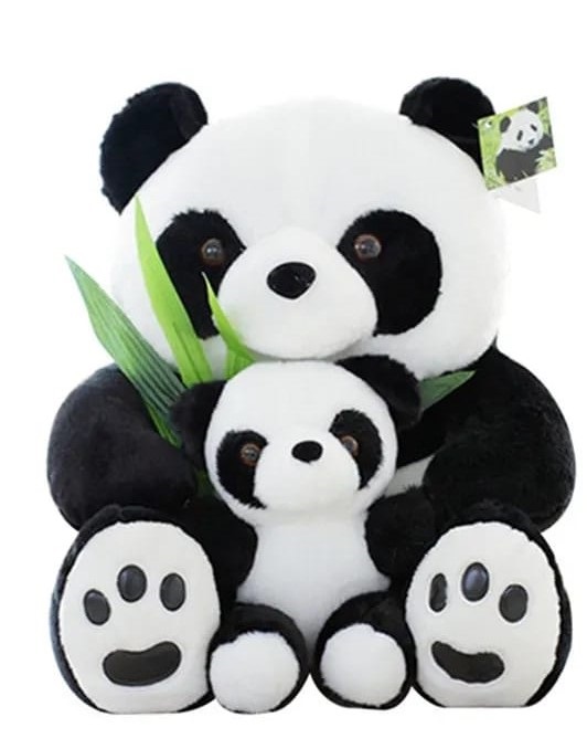 Panda with baby panda stuff toy best gift boys and girls | Daraz.pk