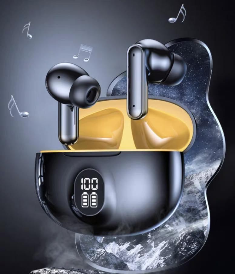 Airpods TWS 12 black Mini Bluetooth Wireless Headset With Charging Doc ...