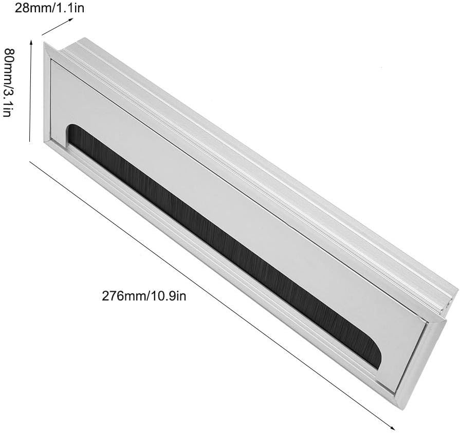 Aluminium Cable Hole Cover Desk Computer Wire Cable Tidy Outlet Square ...