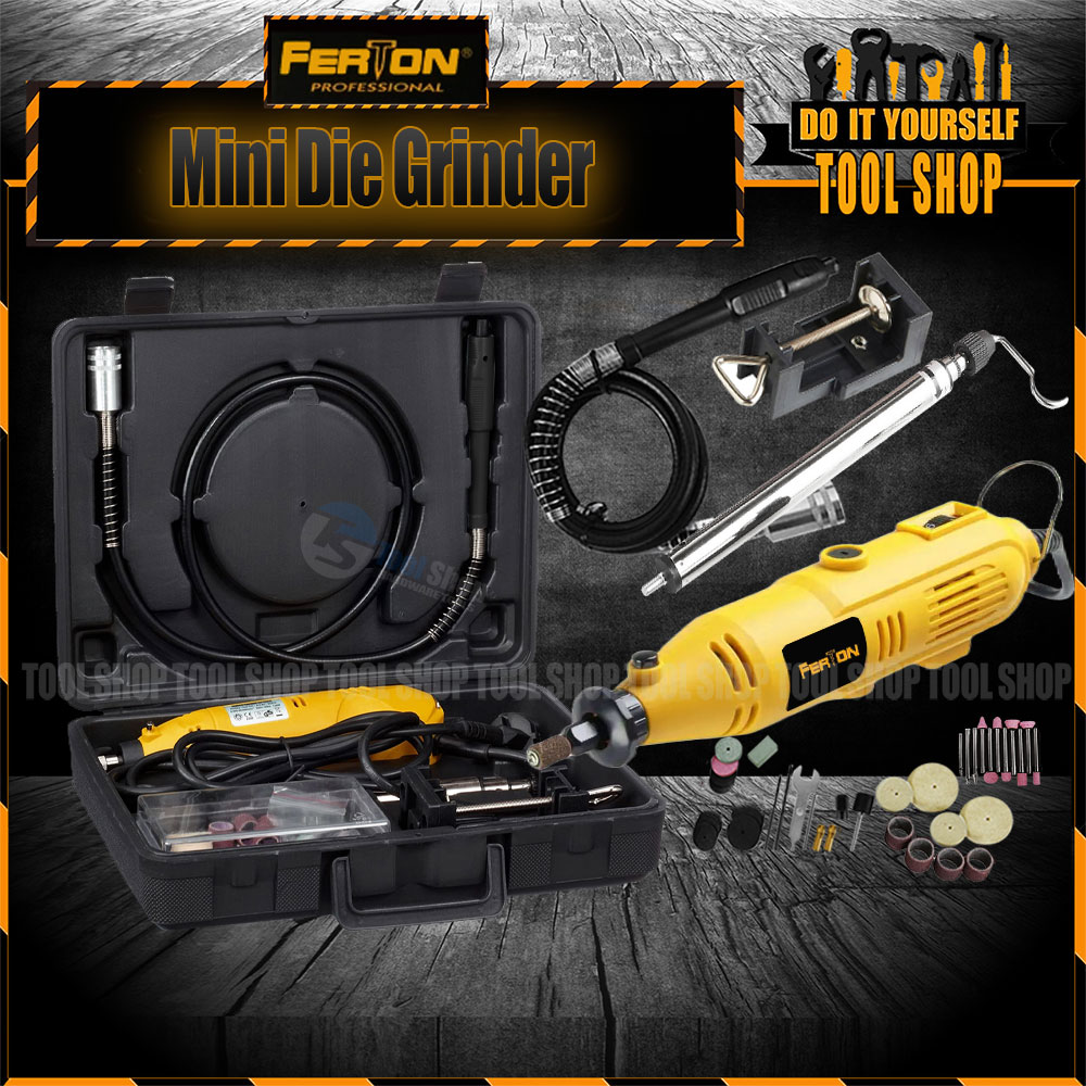 Ferton Mini Die Grinder Rotary Drill – Variable Speed – With Flexible ...