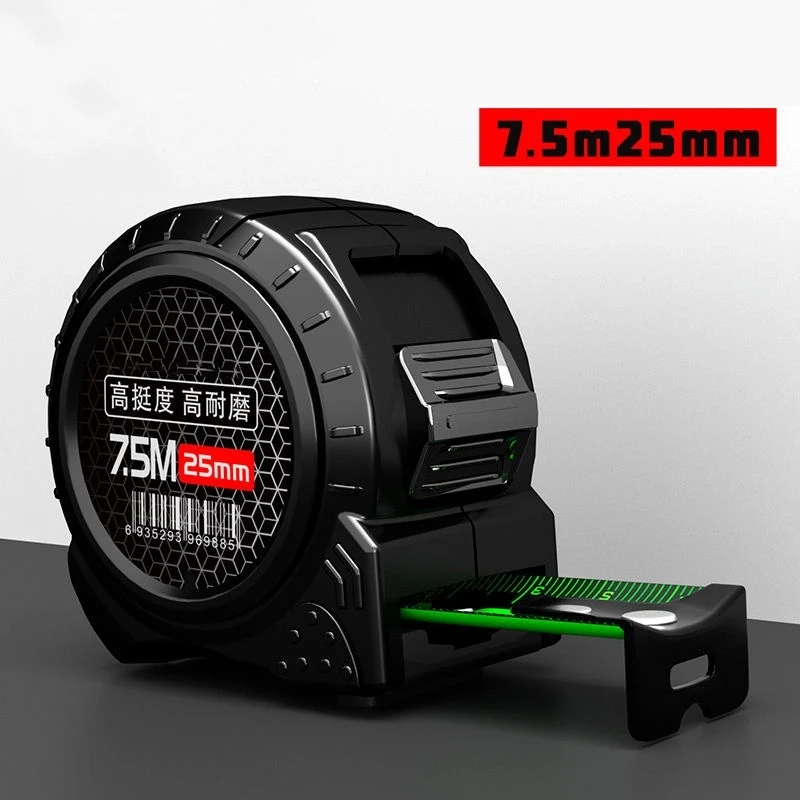 3/5/10M Metric Measuring Tape Self Locking Fluorescent Steel Tape ...