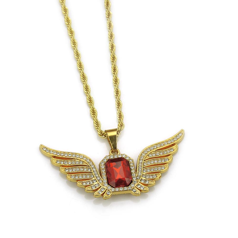 2024 Hip Hop Gold Chain Boy Fly Eagle Pendants Chain Men Jewelry ...