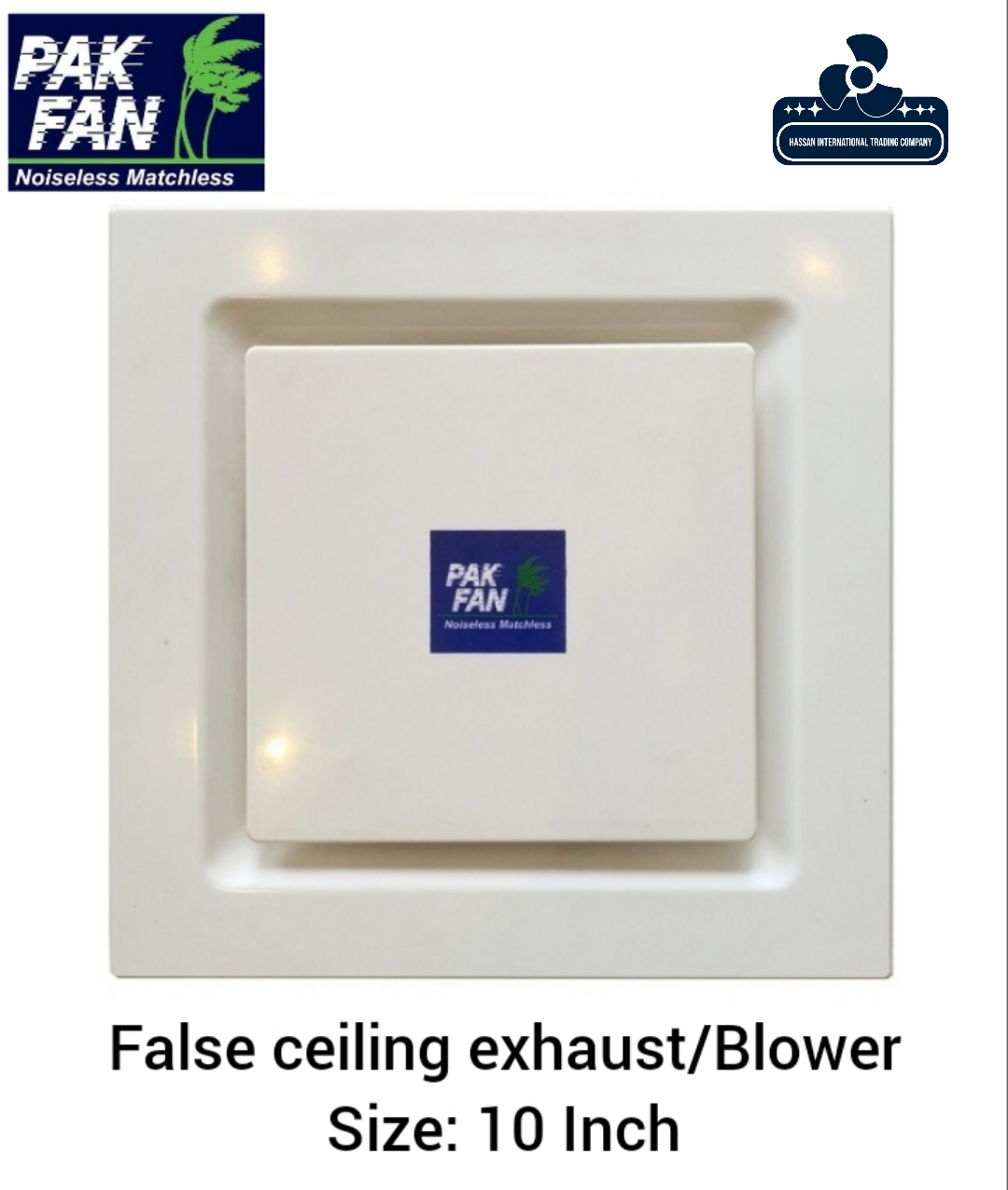 Pak Fan False Ceiling Exhaust/Blower Fan Pure Copper Wire Size 8 Inch ...