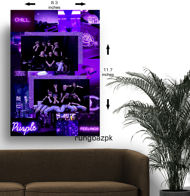 Bts Bangtan boys k pop poster | Daraz.pk