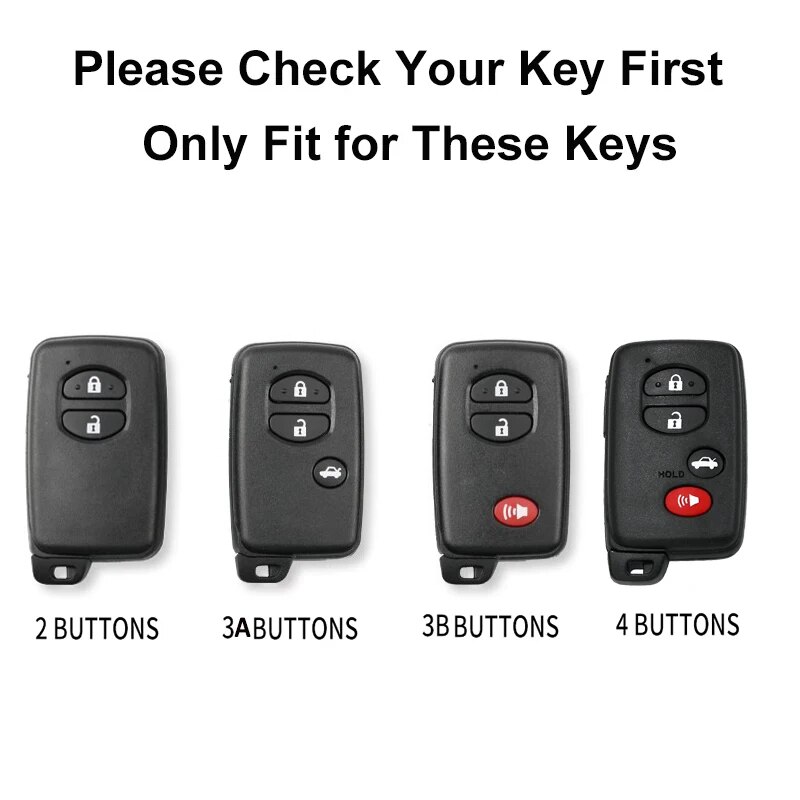 2 3 4 Button Car Key Case for Toyota Prius 30 Alpha Aqua Land Cruiser ...