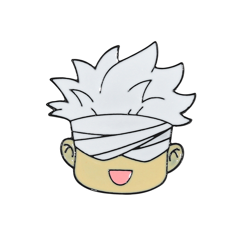 Gojo Satoru Cats Enamel Pin Kawaii Anime Role Eye Mask Cute Manga ...