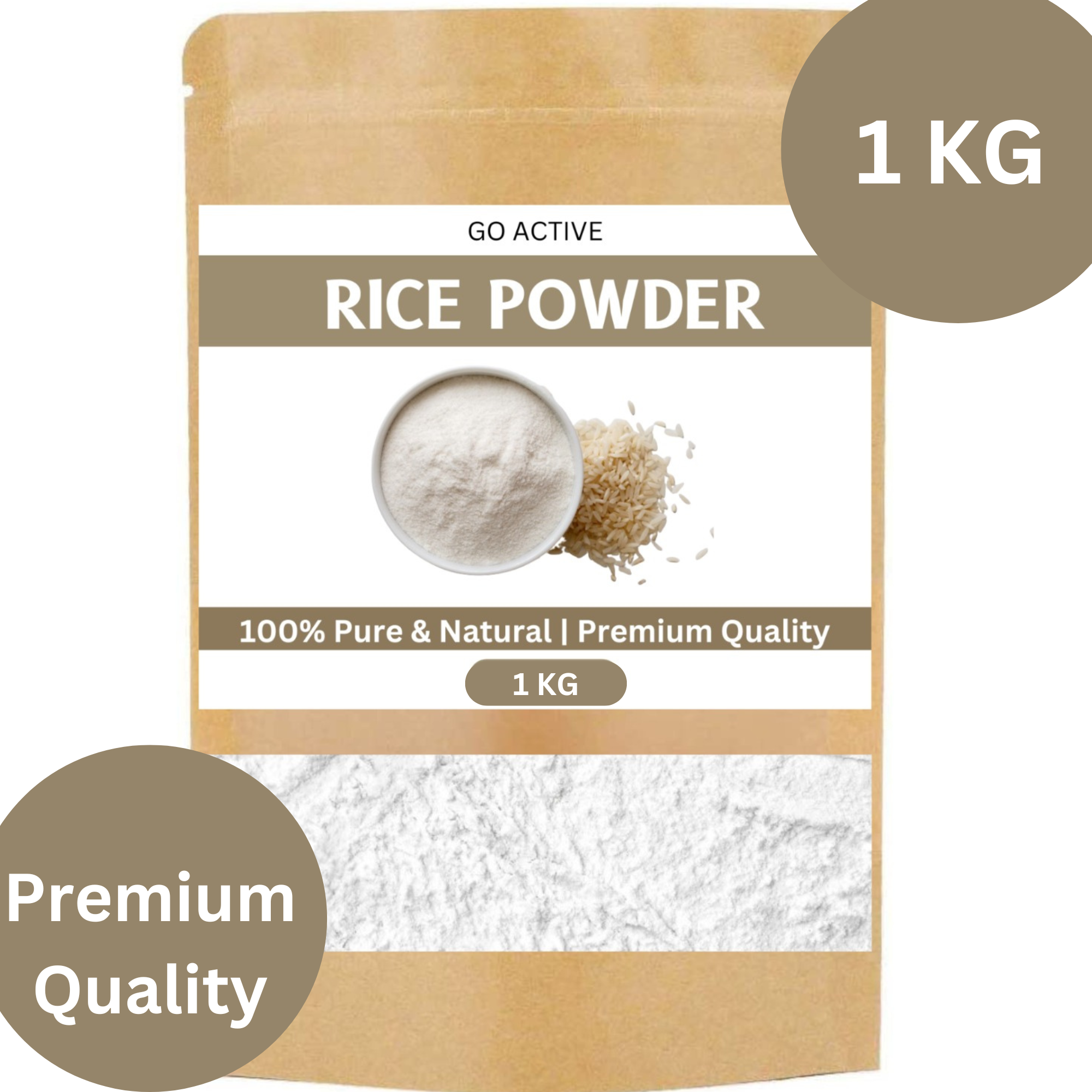 1 KG Organic Rice Powder | Fresh Powder | Pure & Organic | Chawal Ka ...
