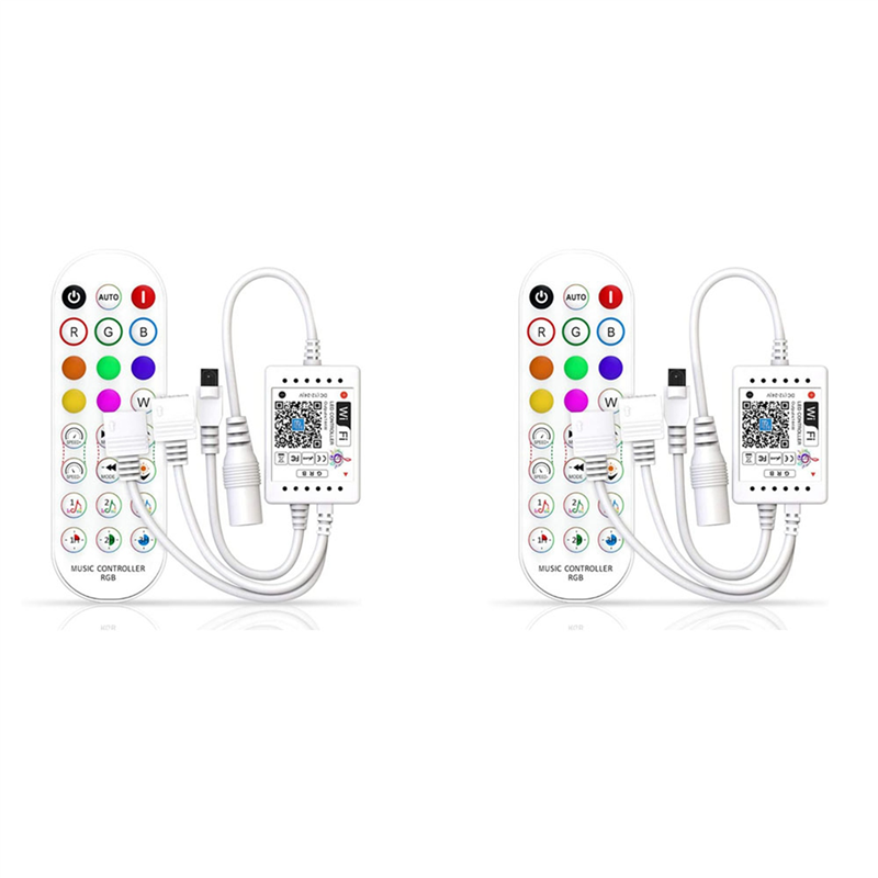 QUANBU 2X WiFi Smart RGB Music Controller for LED Strip Light ...