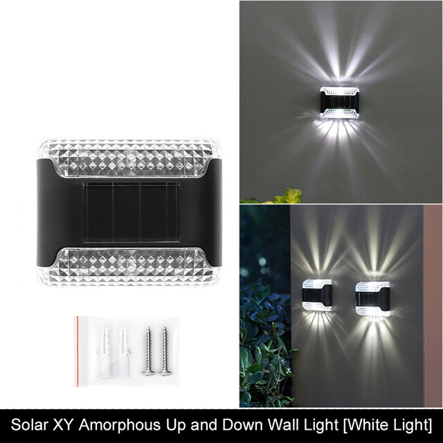 SANX Solar Garden Landscape Step Deck Lights LED Solar Lamp Balcony ...