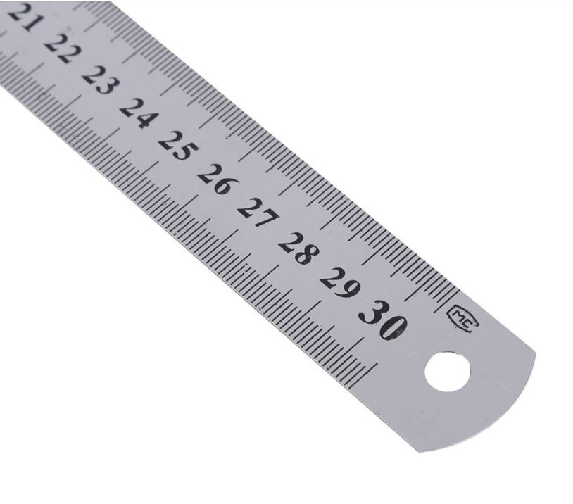 Stainless Steel Scale Rulers - Steel 12/6 Inch | Daraz.pk