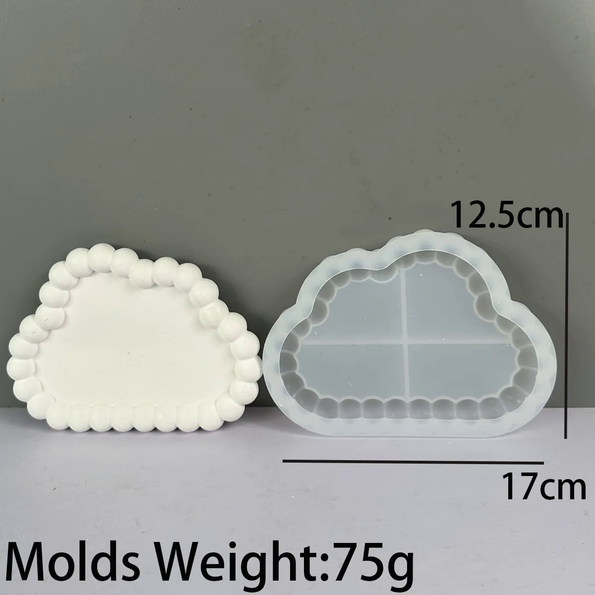 DIY Round Bubble Coaster Silicone Mold Handmade Plaster Concrete Resin Jerelry Storage Tray ...