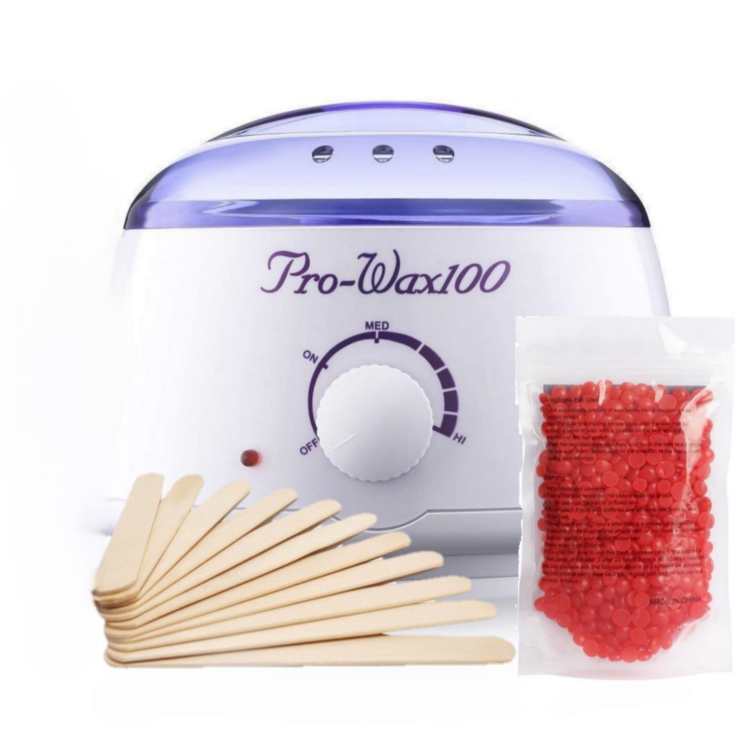 Wax Heater Machine + FREE Wax Beans & Wooden Spatula & Beans Original ...