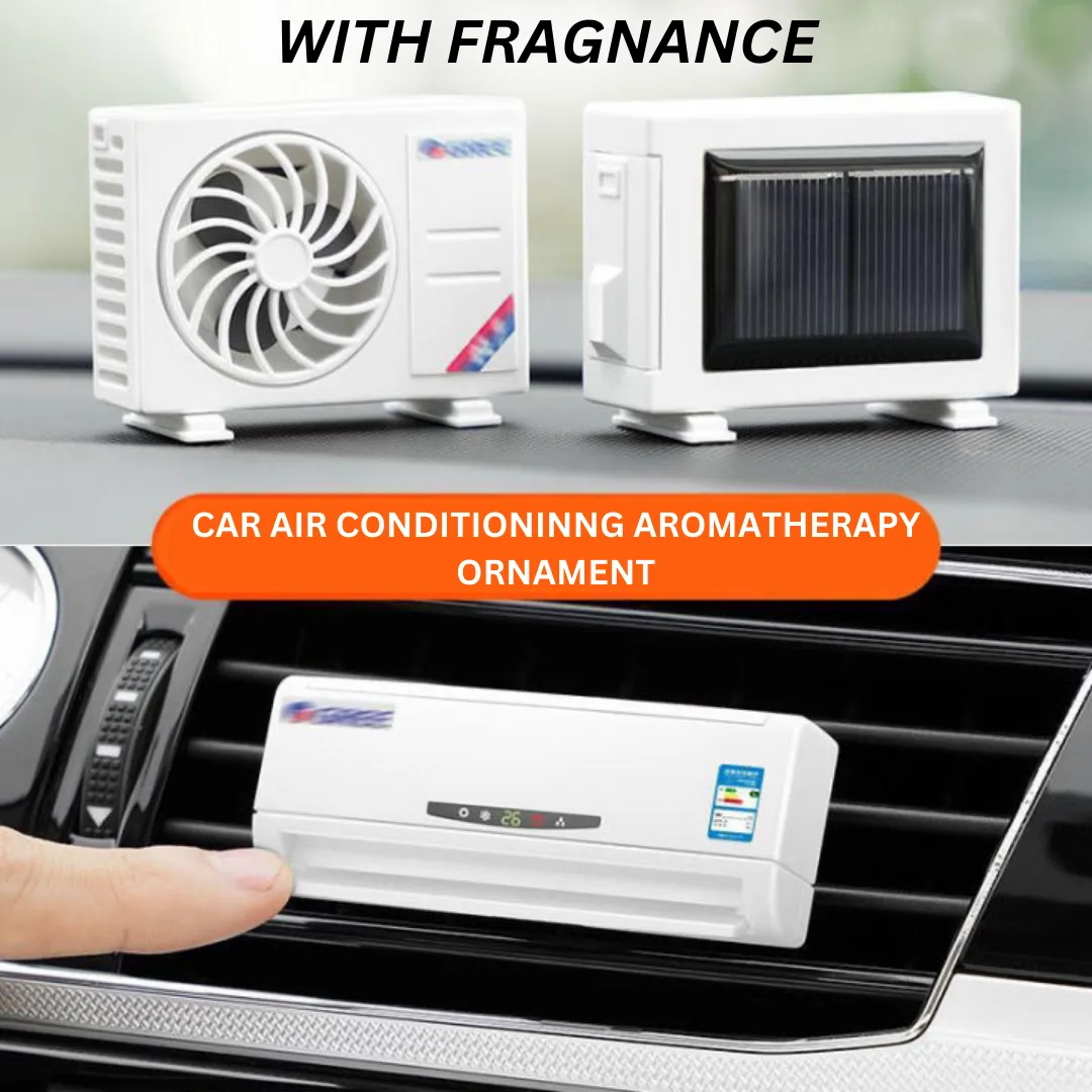 Solar Car Dashboard Air Freshener Mini Rotating Air Conditioning ...