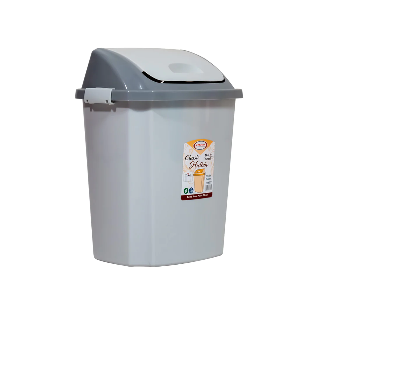(9-16-22-38) Ltr Premium Quality Plastic Lid Bin-Dustbin-Waste Bin For ...