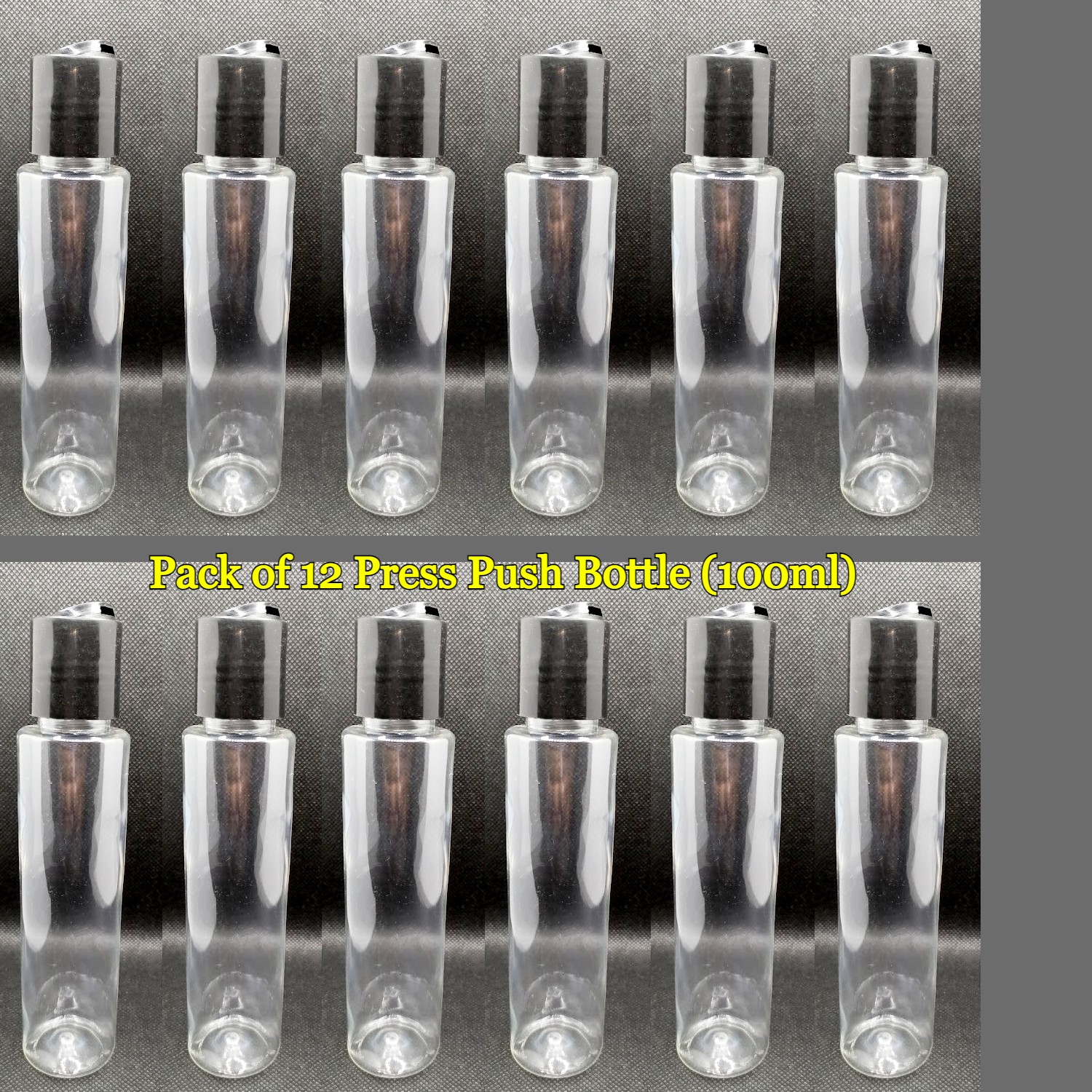 Empty Plastic Push Bottle Press Cap Bottle 100ml / Empty Bottles for ...