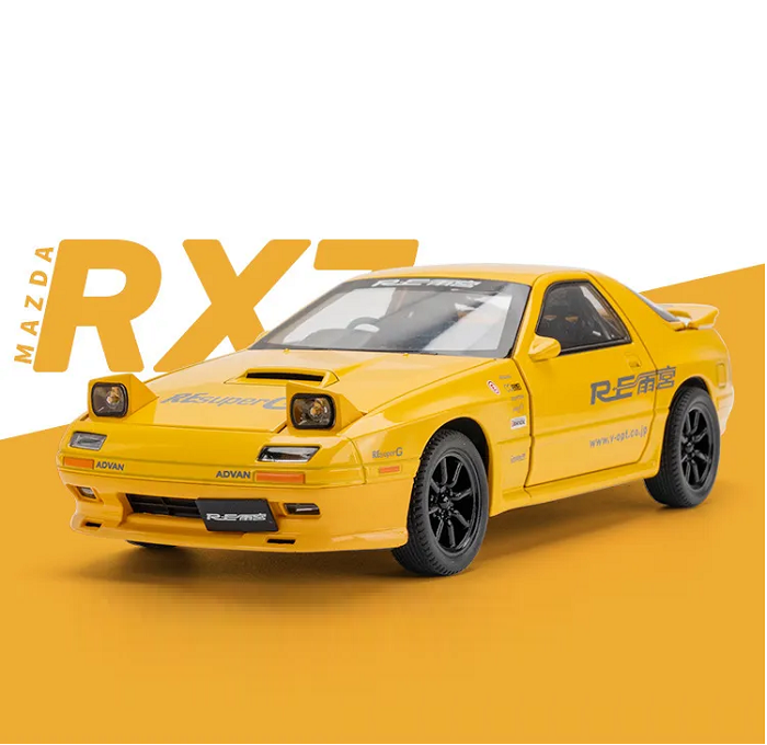 INITIAL D MAZDA RX7 RX-7 SUPERCAR ALLOY MODEL CAR TOY DIECAST MODEL ...
