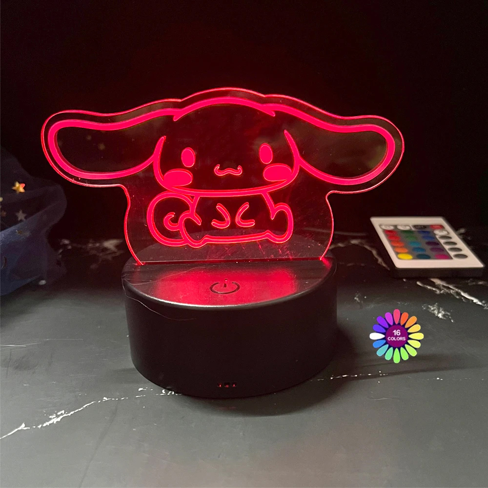 【HOT】 3D Night Light Kuromi Sanrio Anime Character 7/16 Color Band ...