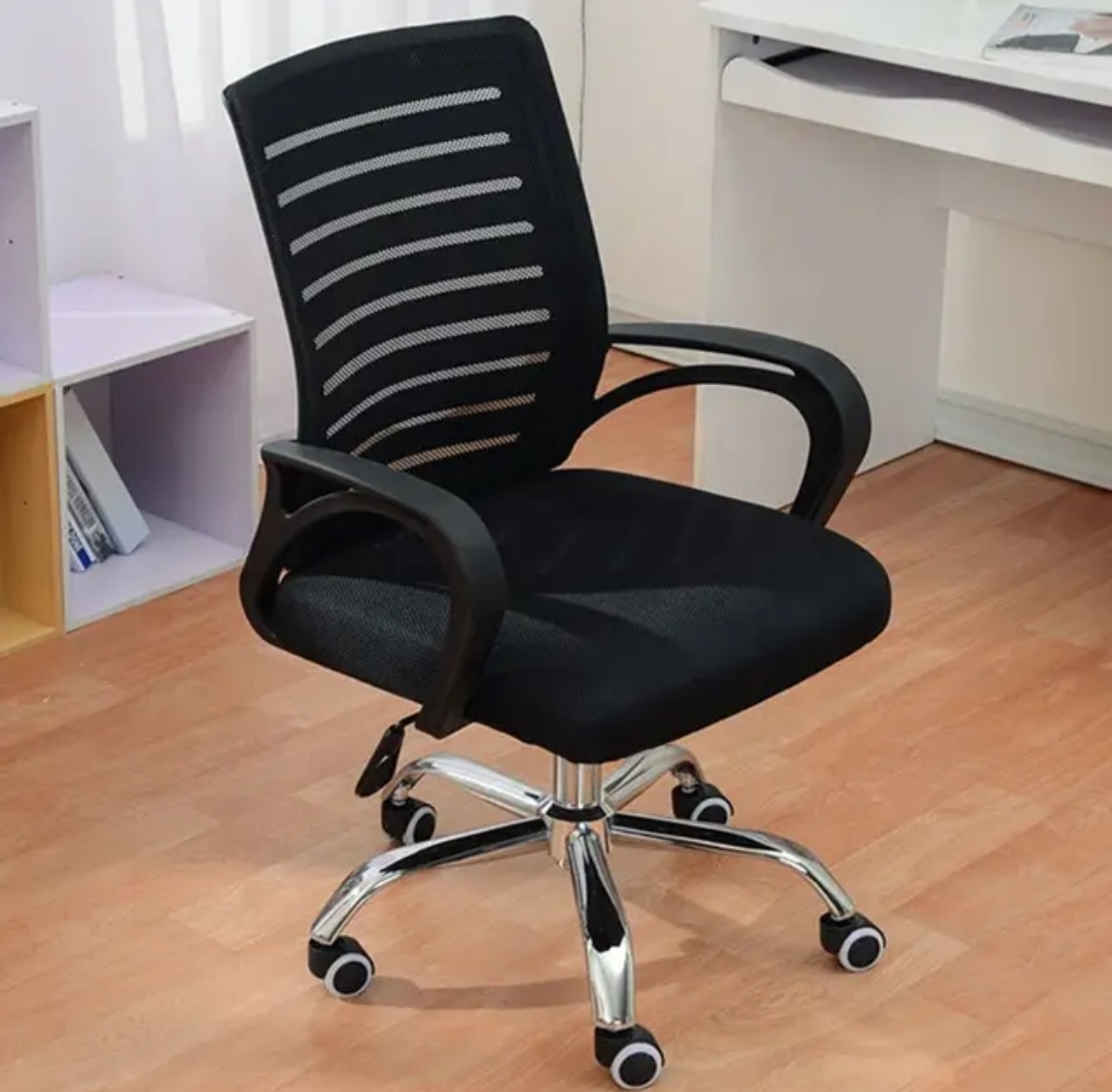 Medium Back Ergonomic Swivel Height Adjustable, Mesh Net Back,Chrome ...