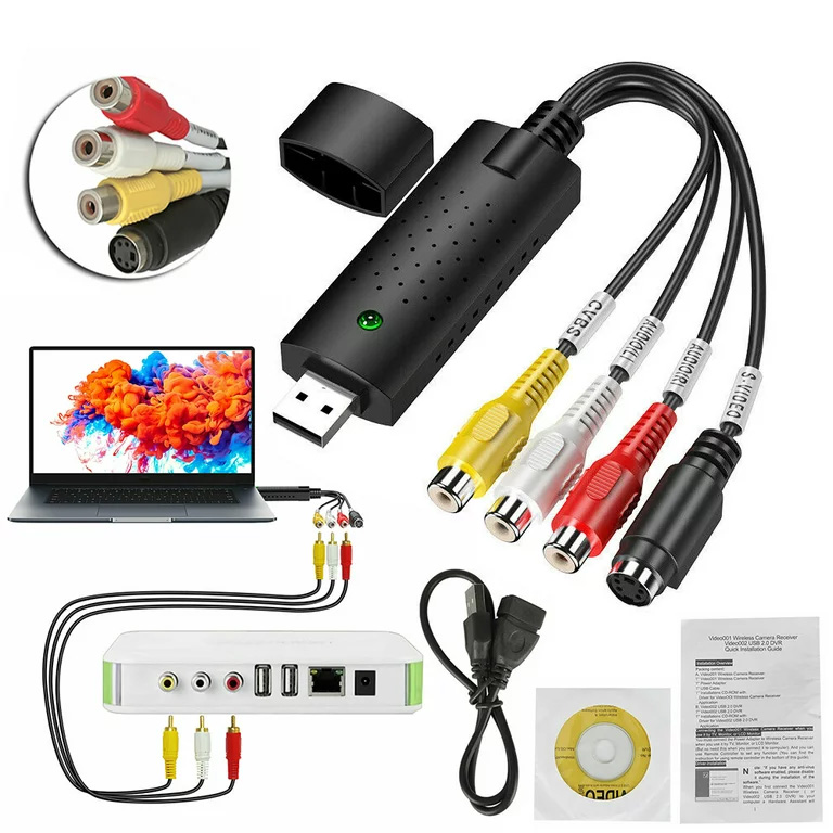 USB EasyCapture Card / Easycap Capture Card 2.0 / Easycap USB 2.0 Video ...