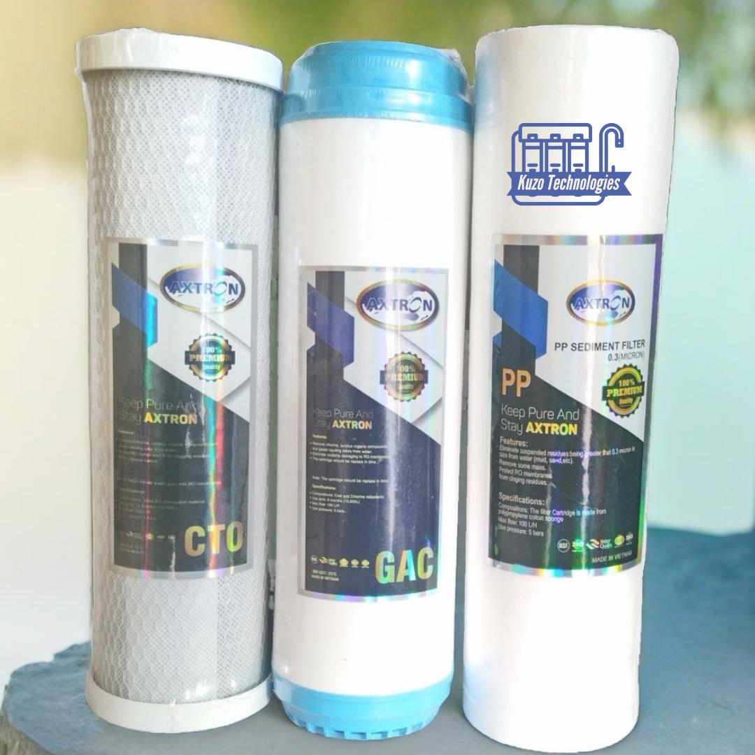 Water Filter Cartridge 3 in 1 (Axtron - Vietnam) PP Sediment, OCB-GAC ...