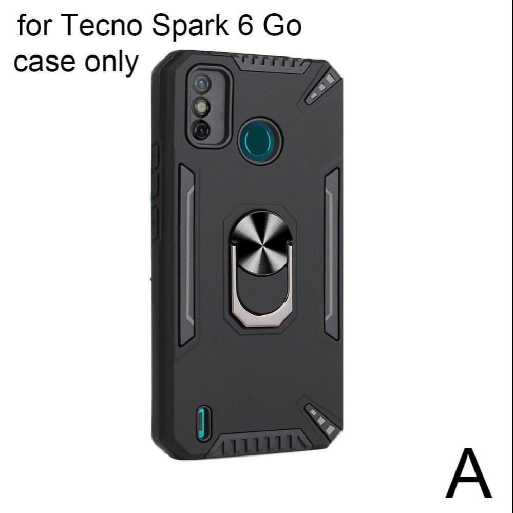Tecno Spark 6 Go 2020 Case Armor Series PC + TPU Ring Holder Phone ...