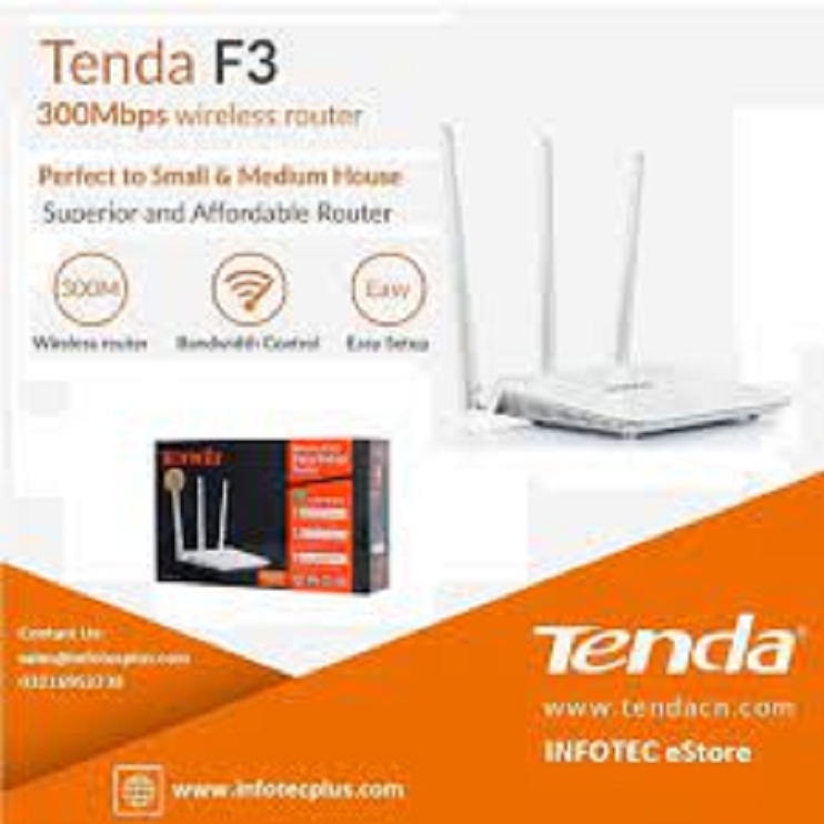 Wireless Connection Next Generation Tenda F3 Router Best Ethernet ...